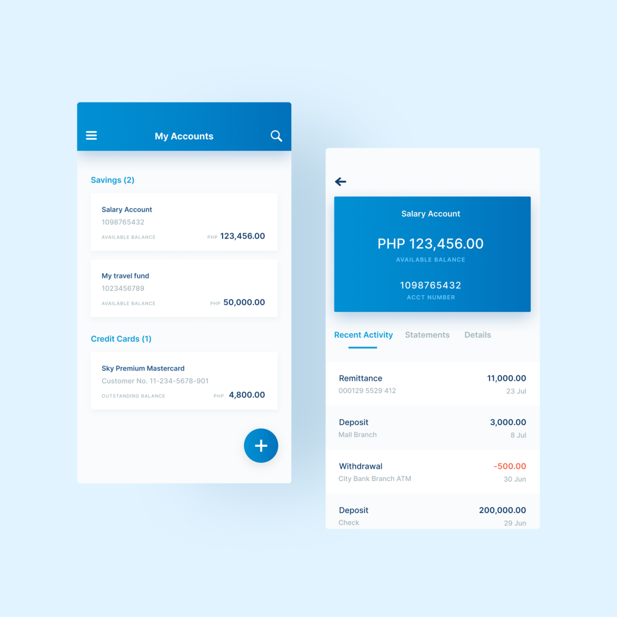 Banking App screen by Joy Martir on Dribbble