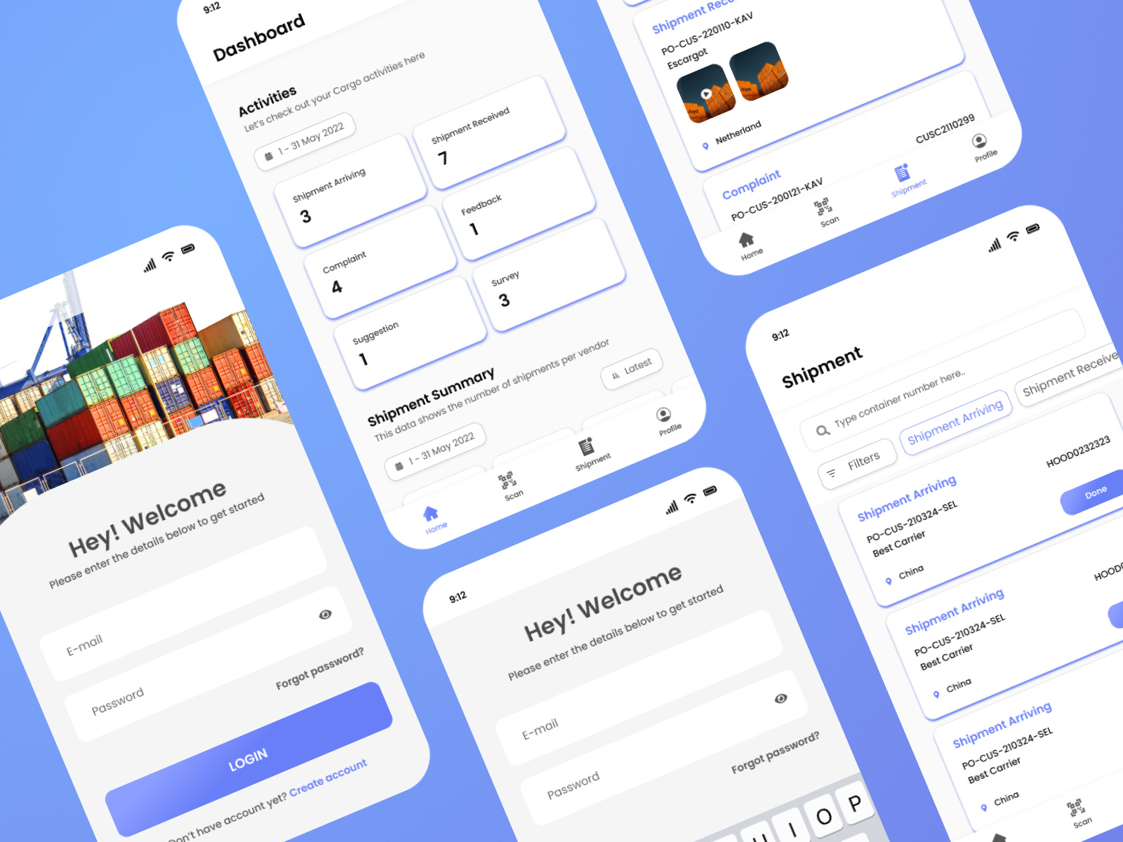 Cargo Mobile App by Rusyda Mulayyana on Dribbble