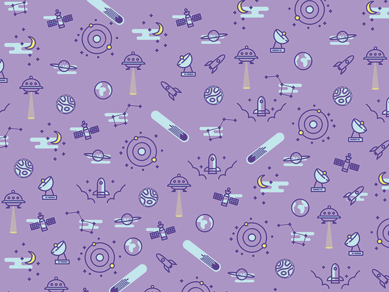 Space Pattern by Aine O'Hagan on Dribbble
