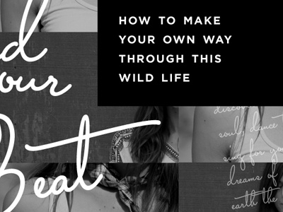 Sneak Peak: Find Your Beat by Michelle D'Avella on Dribbble