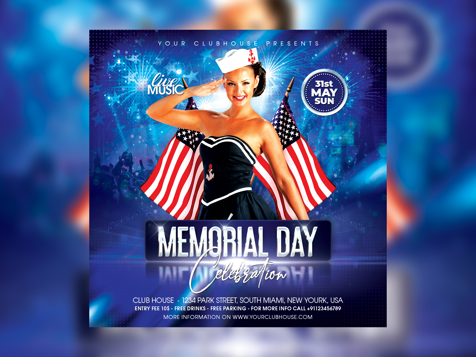 Memorial Day Flyer by Mithila Creation on Dribbble