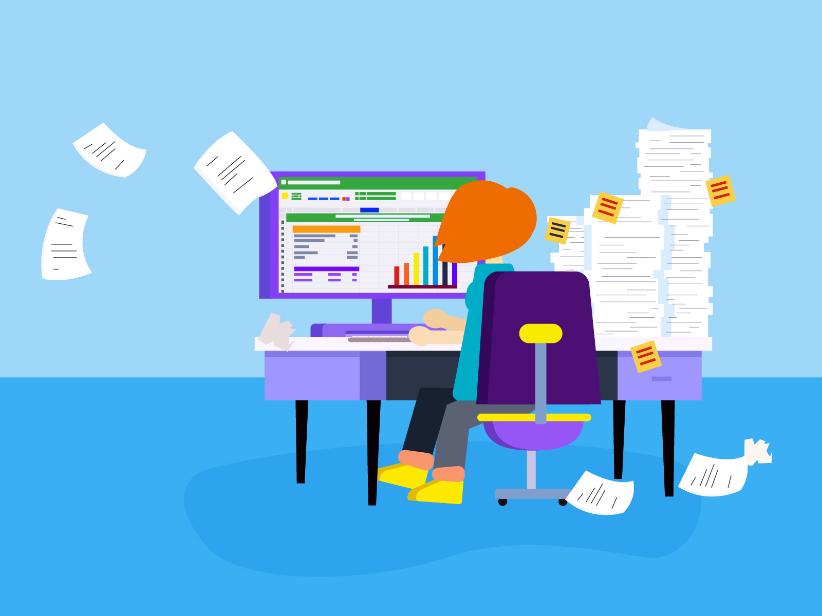 The office mess by my2littlemonkeys on Dribbble