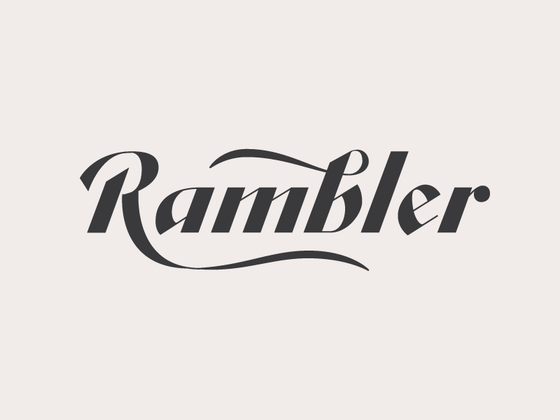 Rambler by Ashleigh Brewer on Dribbble