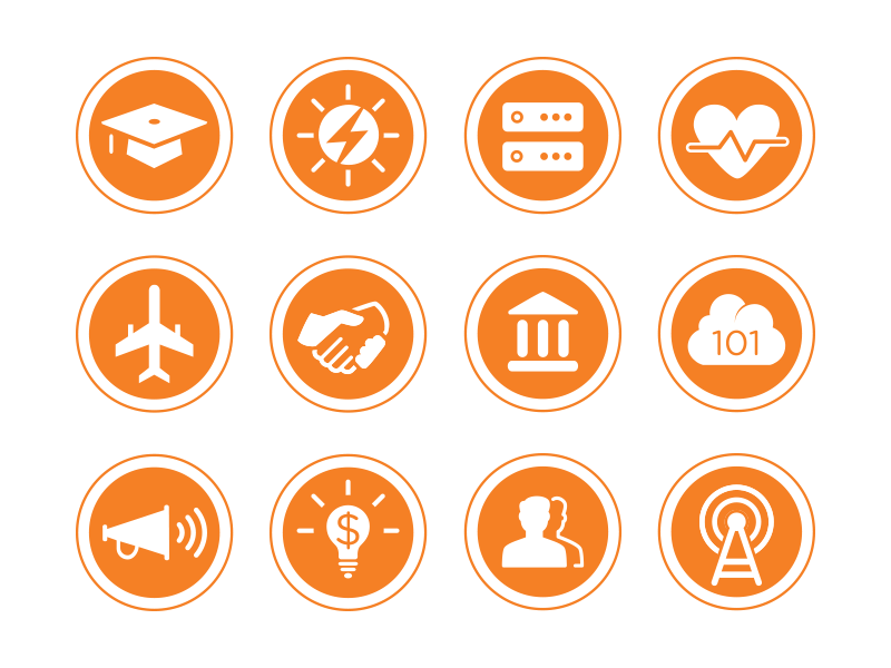 Az Tech Council Icons by Guillermo Mont on Dribbble