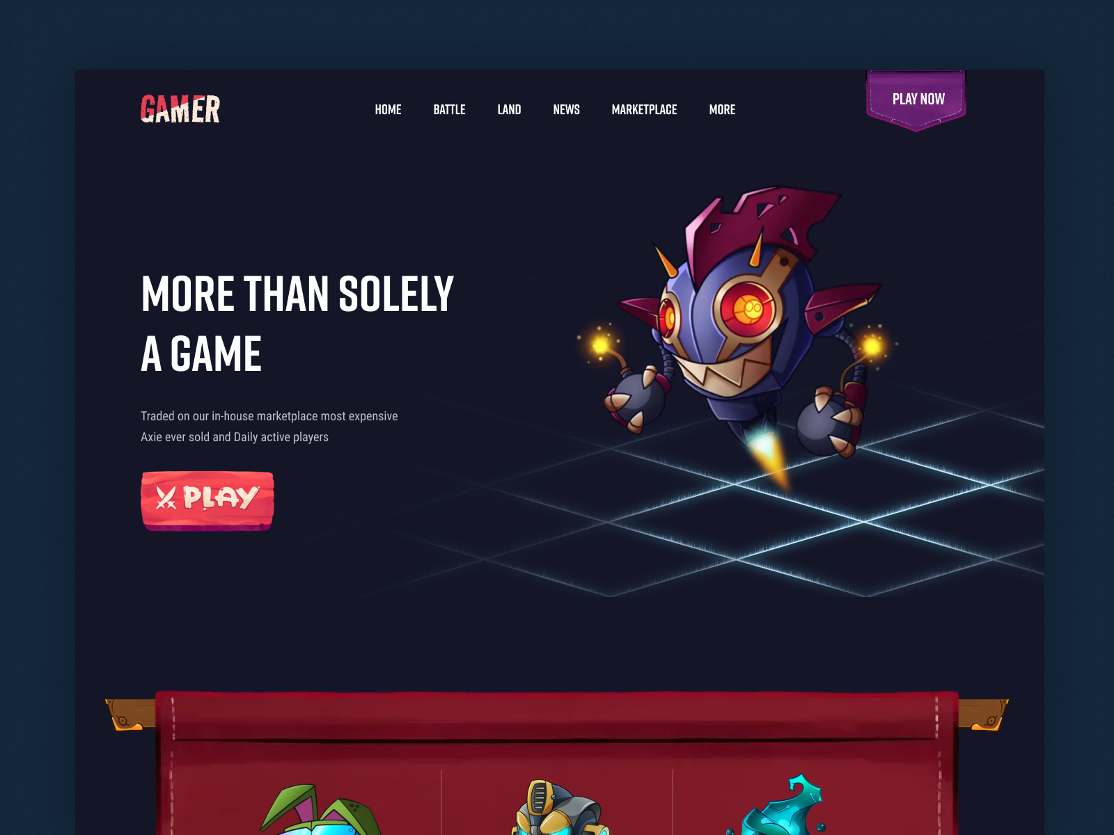 Game || Landing Page by Sweetie Mehtaa on Dribbble