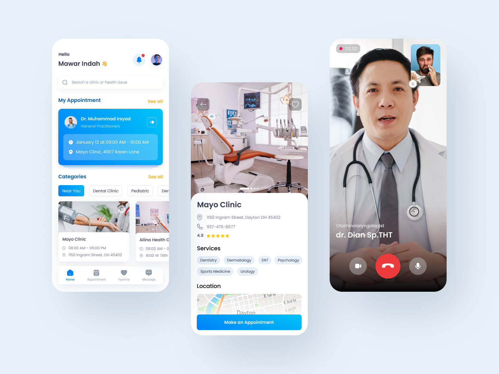 Meddler - Clinic Mobile App by Farhandy for Sans Brothers on Dribbble