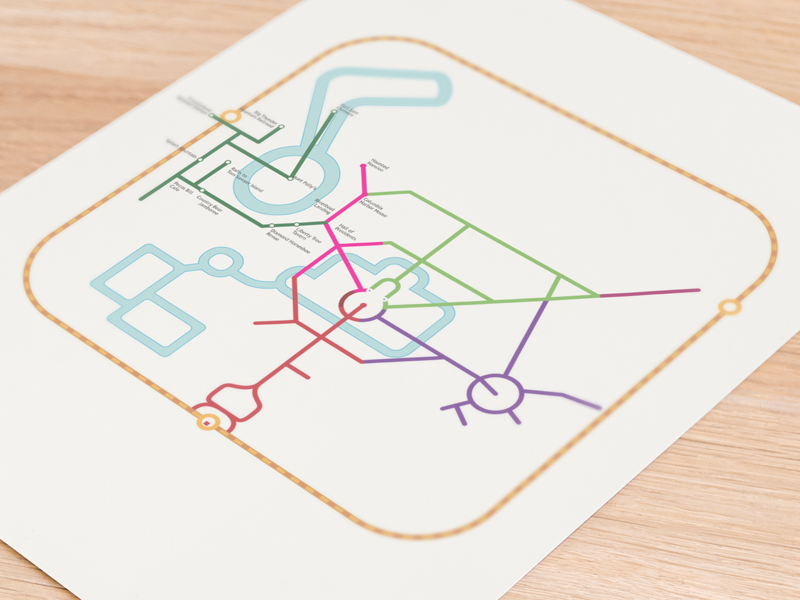 magic kingdom map by Matthew Gallagher on Dribbble