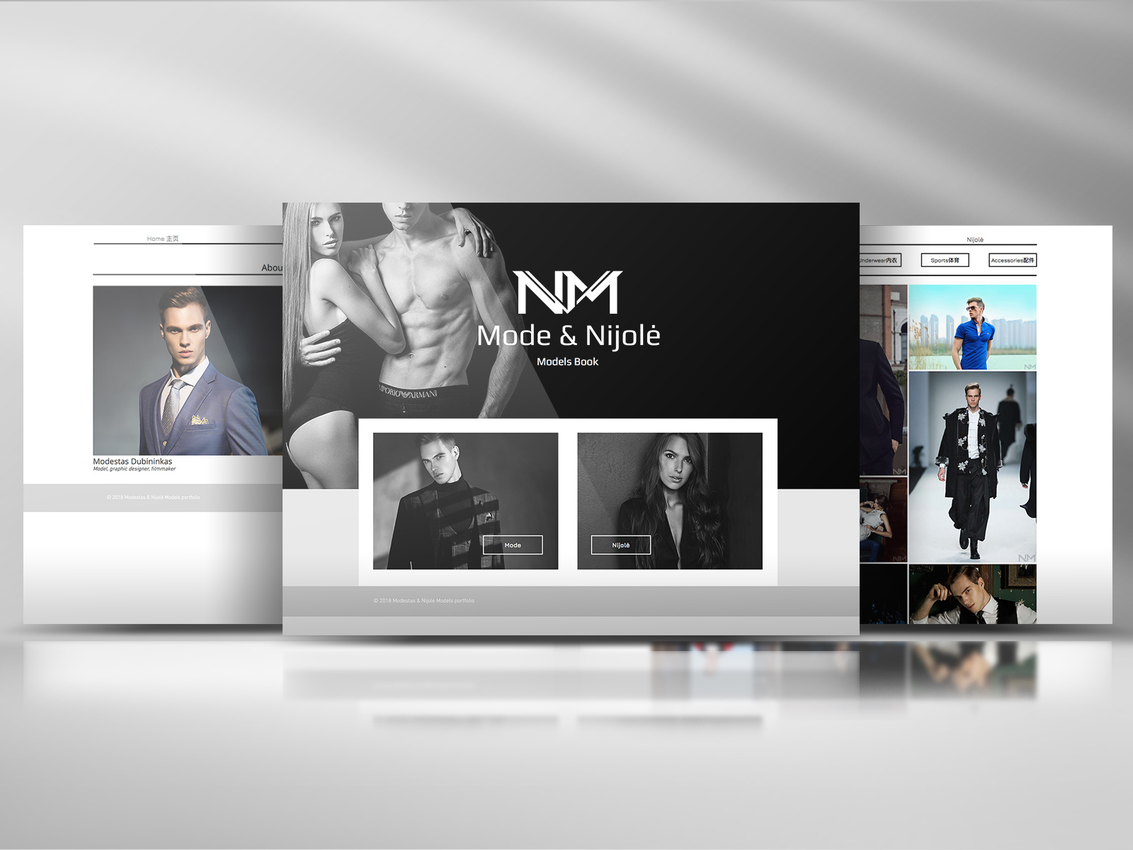 Fashion Models website by Modestas on Dribbble