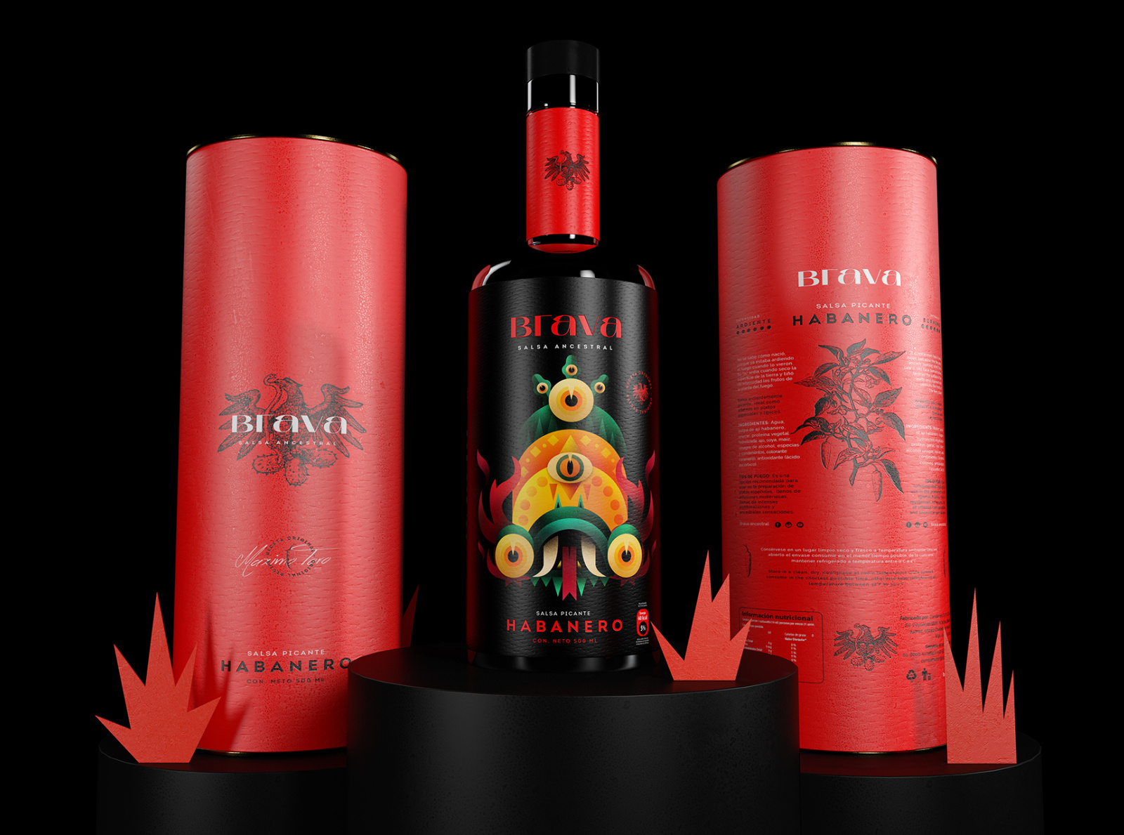 Branding Brava - Hot sauces by Venttura on Dribbble
