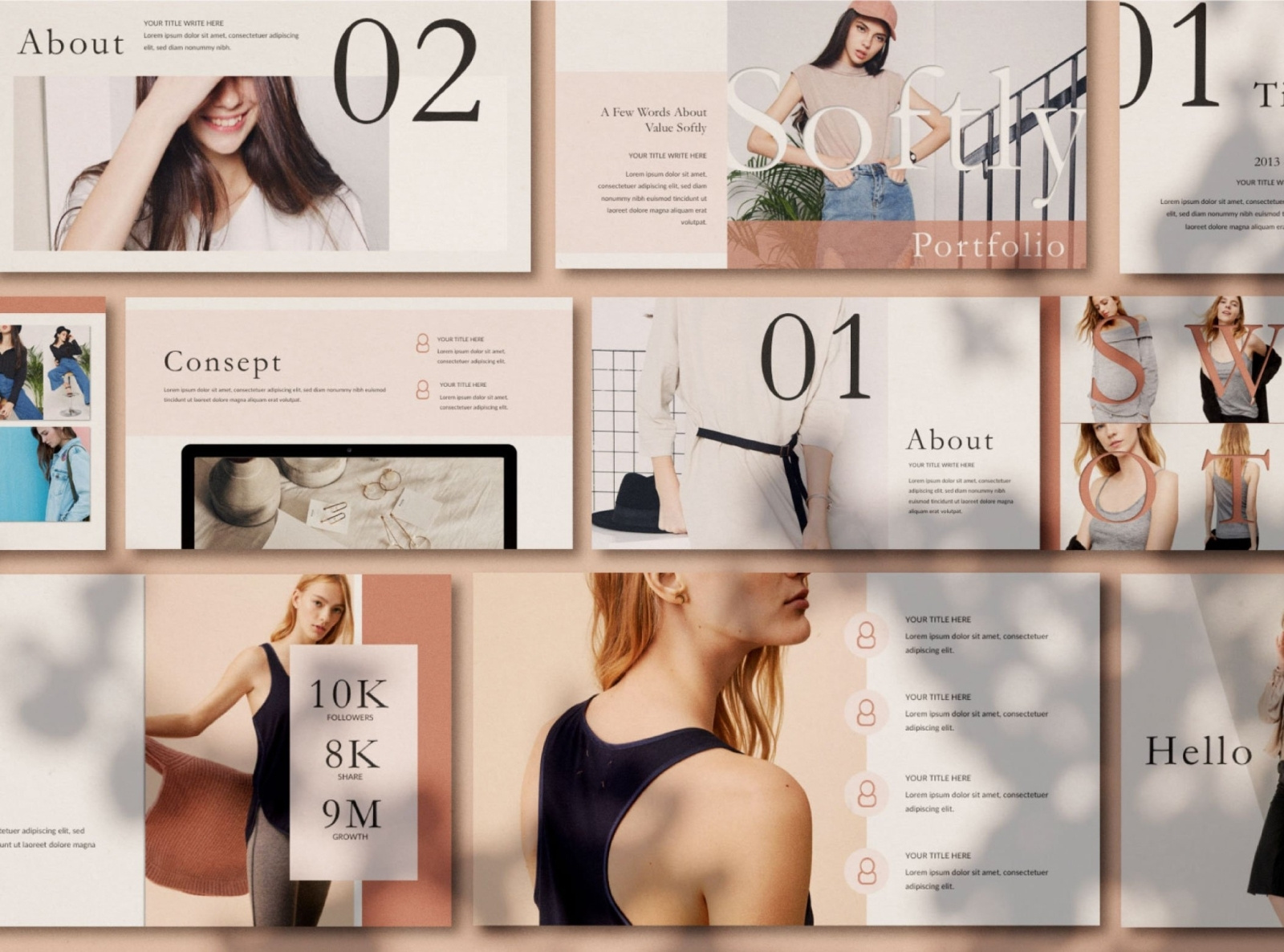 Softly Powerpoint Template by Graphic Stock on Dribbble