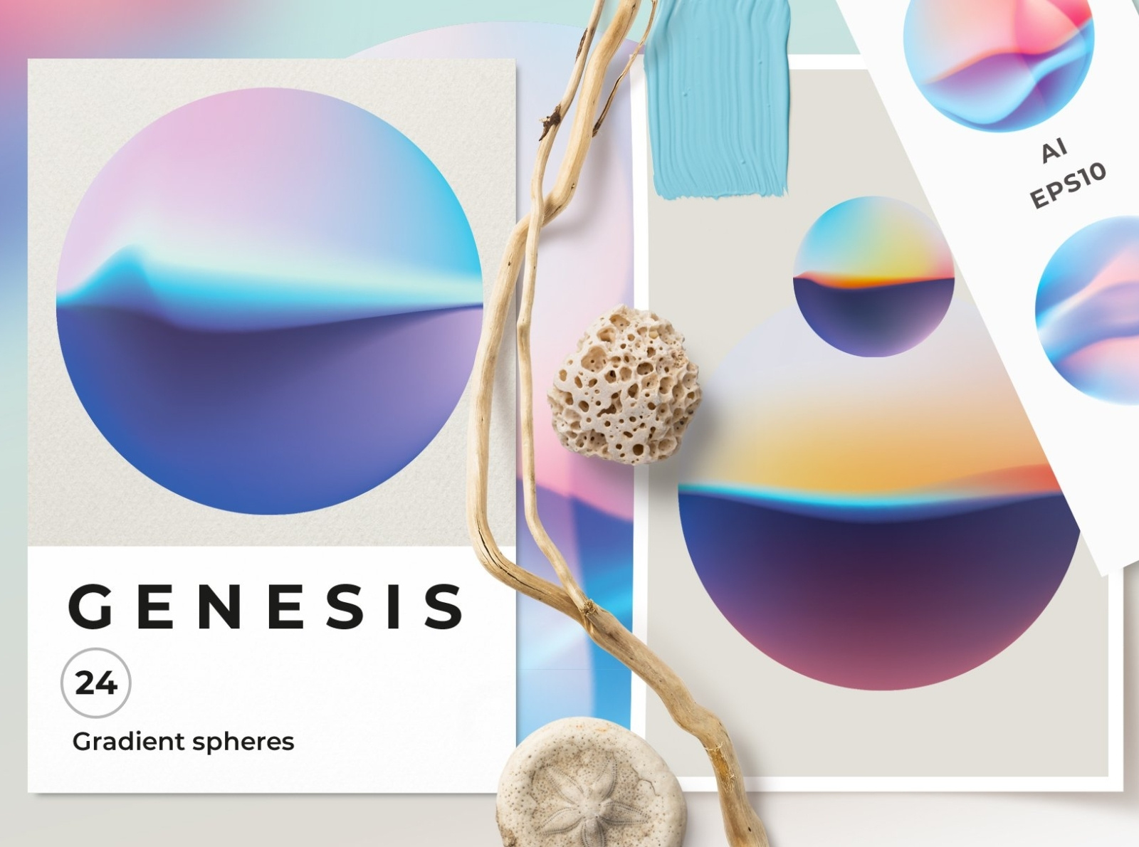 GENESIS - Gradient Spheres by Graphic Stock on Dribbble