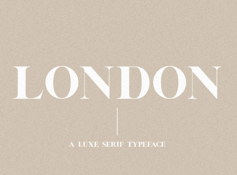 London - A Luxe Serif Font by Graphic Stock on Dribbble