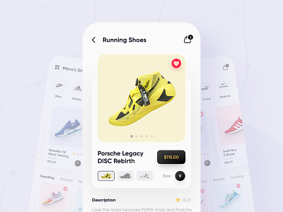 Shoes App UI Animation by Rifat Sarkar on Dribbble