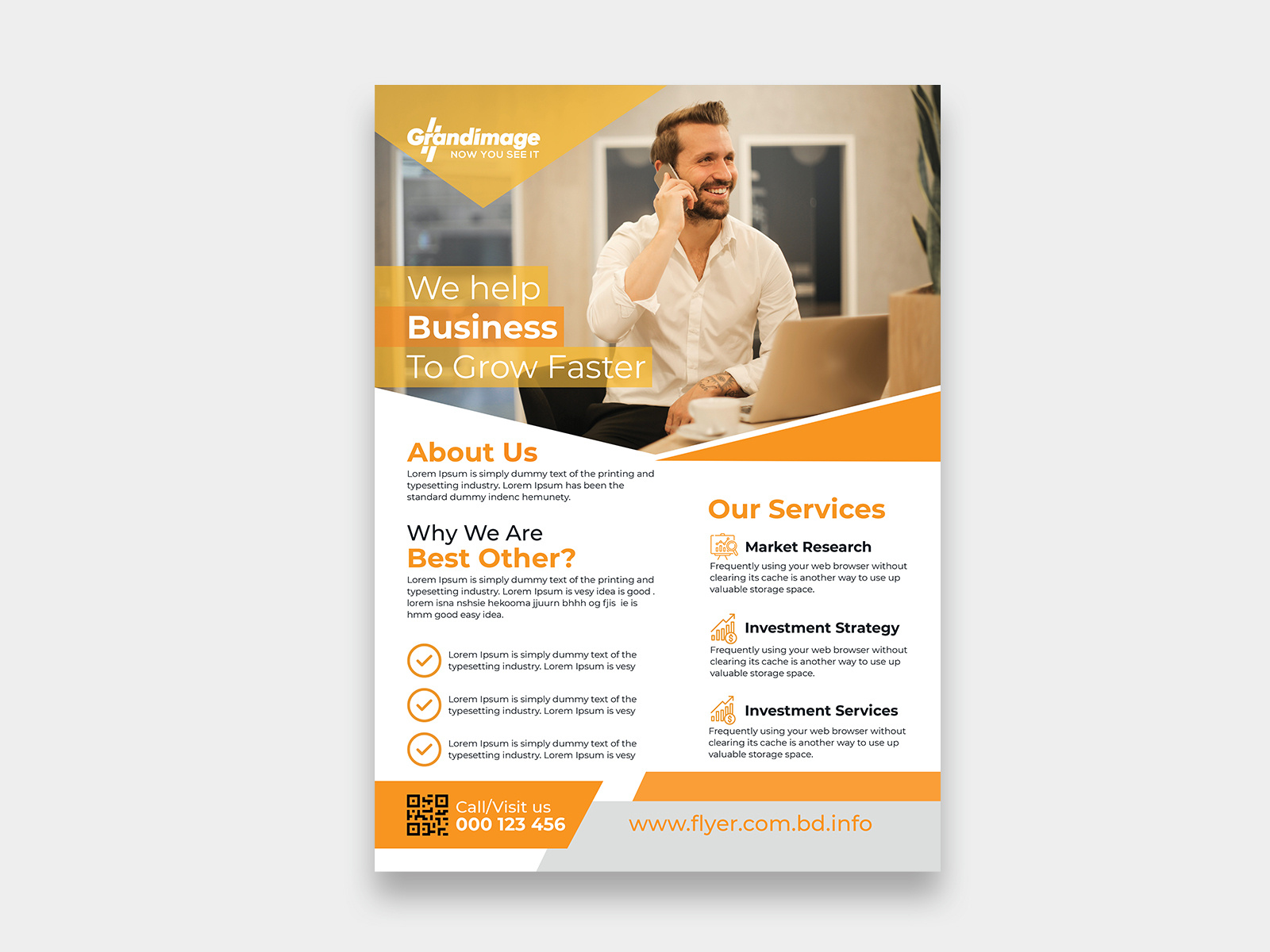 corporate business flyer by Md Tanvir Rahman on Dribbble