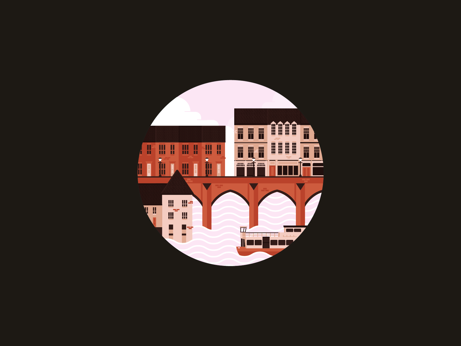 Durham on the River by Simon Ward on Dribbble