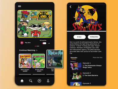 UI Concept Animated shows streaming. by Aditya Sharma on Dribbble
