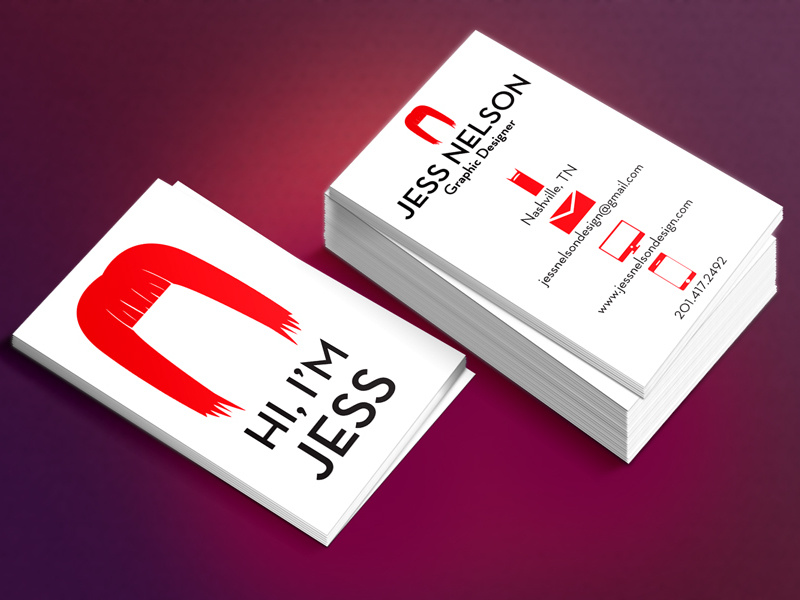 Personal Business Cards/Logo Design by Jess Nelson on Dribbble