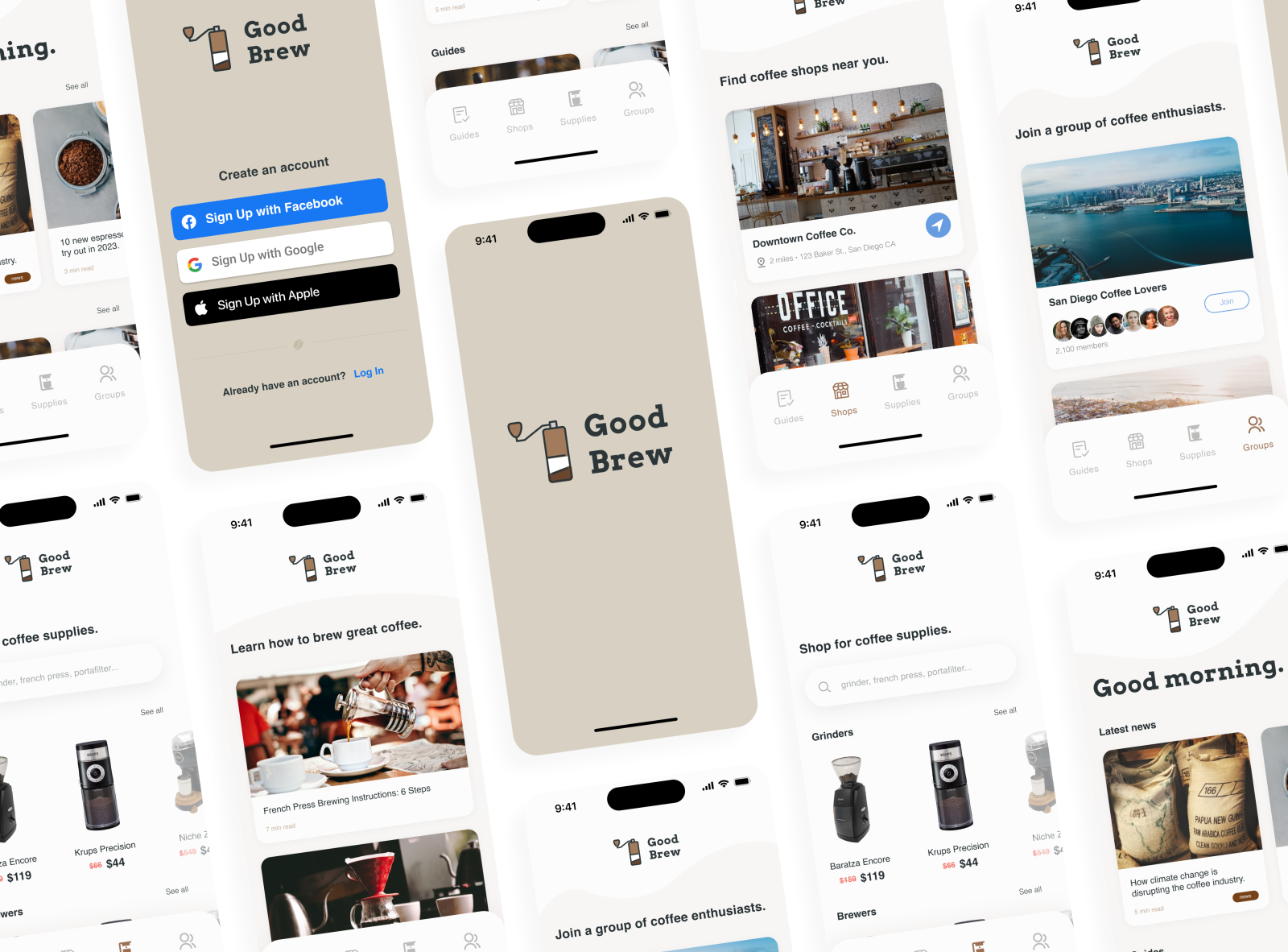 Coffee App UI Design by Adam Moulton on Dribbble