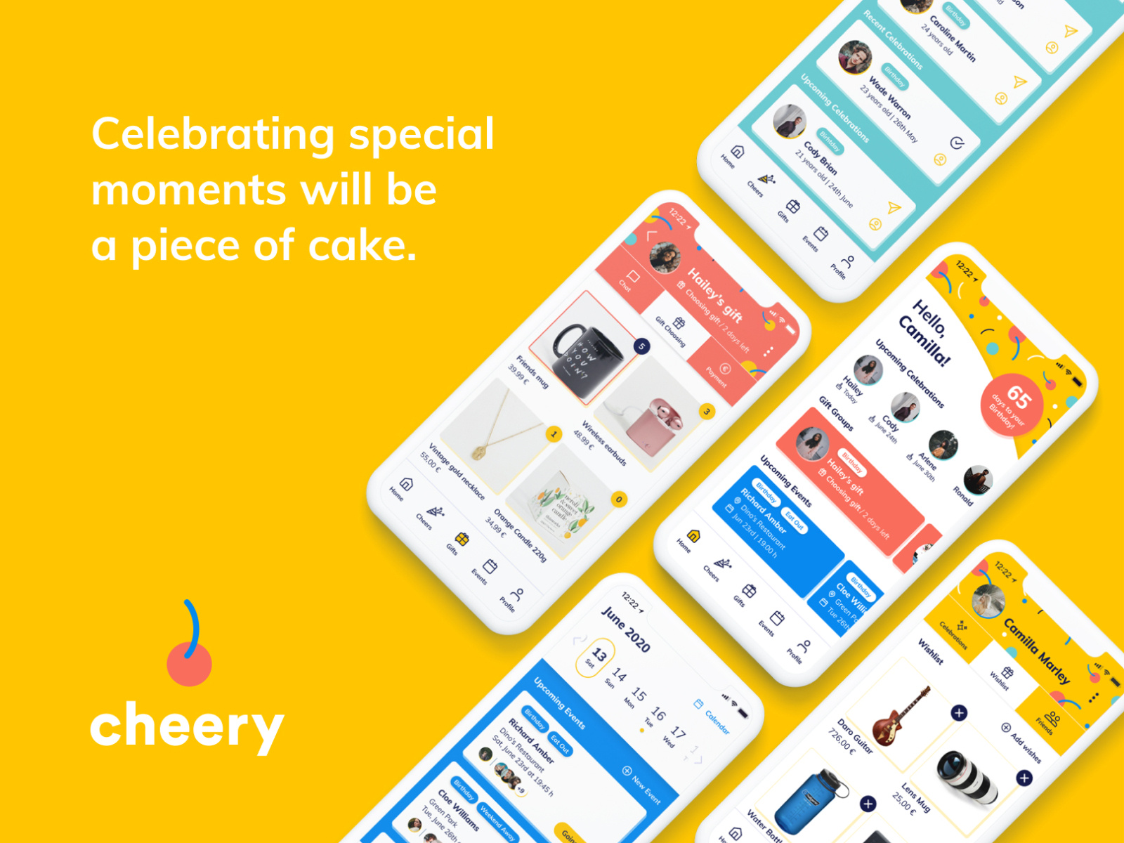 Cheery - Celebration App by Joana Reis on Dribbble