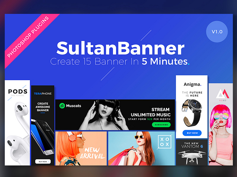 SultanBanner - Web Banner Generator by Micromove on Dribbble