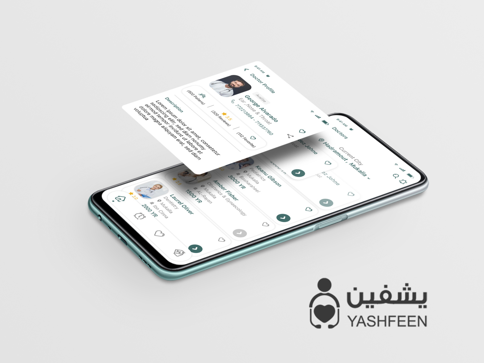 Yashfeen App by Riadh Hussien on Dribbble