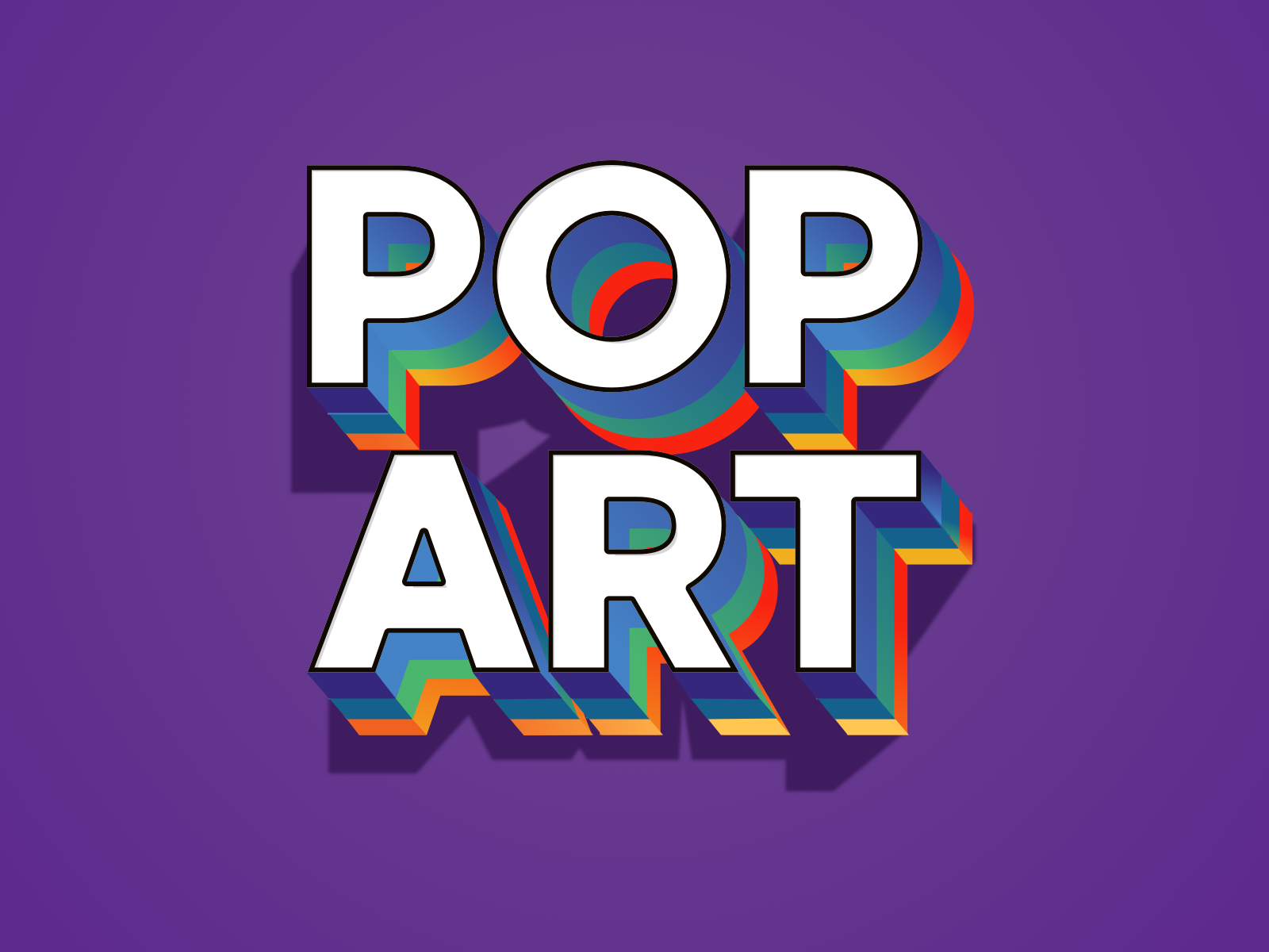 Font design stereo text by Oleg Upravl on Dribbble