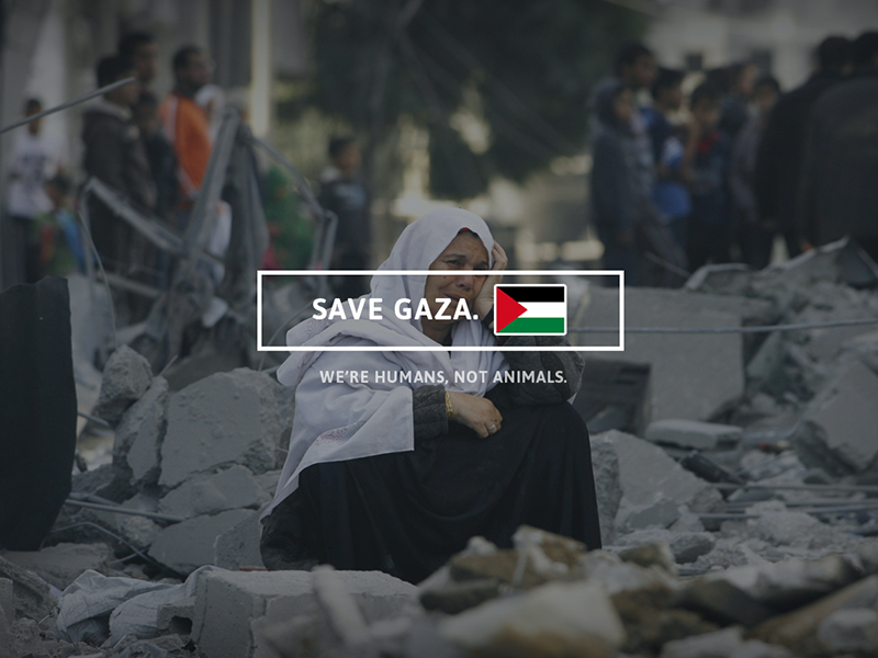 Save Gaza by Marouane Dekkaki on Dribbble