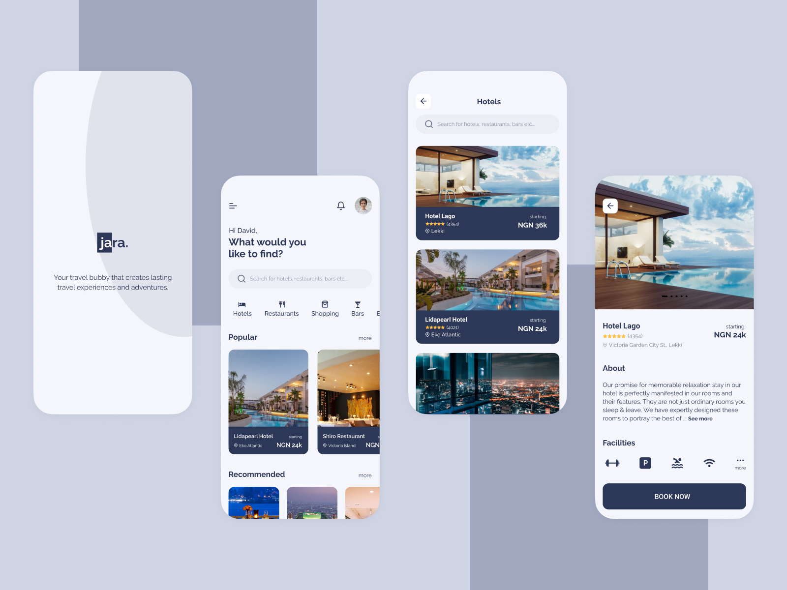 Jara Travel App Concept by Isaiah Akojenu on Dribbble