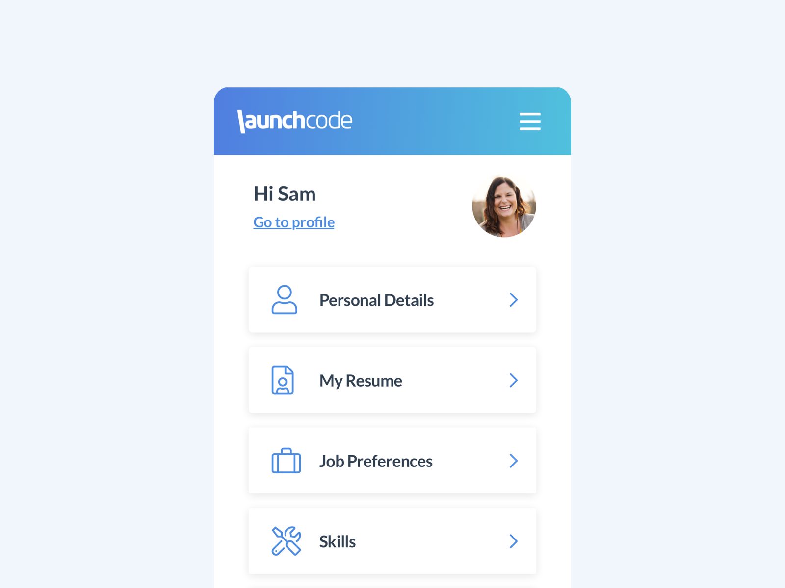 Edit Profile - Mobile by Dana for launchcode on Dribbble