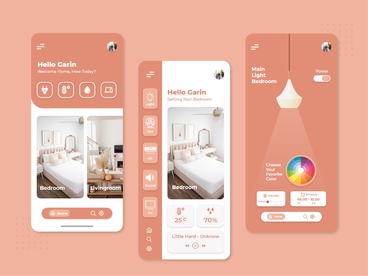 UI Smart Home by KARINA GO on Dribbble