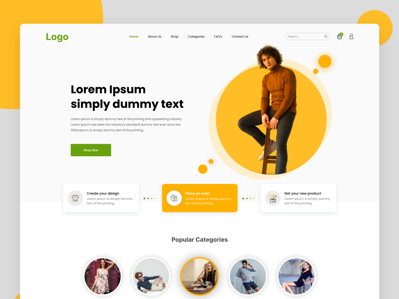 eCommerce Landing page by Coders Mind Pvt. Ltd. on Dribbble