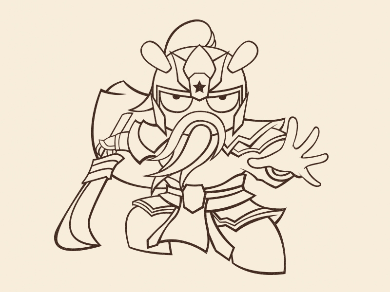 The rabbit general by Angie Wang on Dribbble