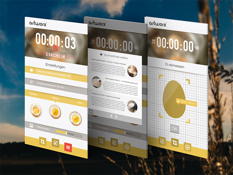 Egg Timer Concept by Raphael Lechner on Dribbble