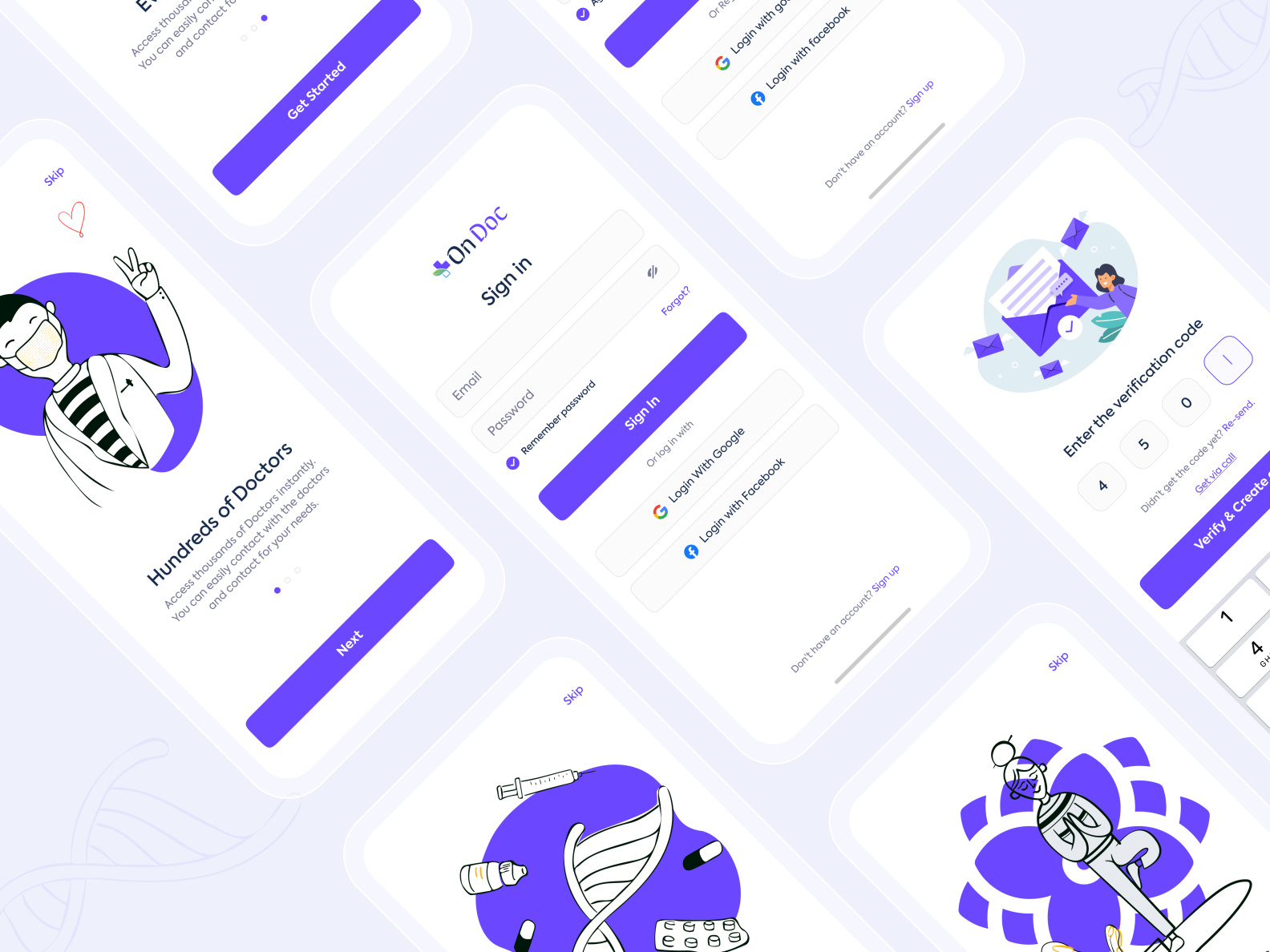 Login and Verification Screen UI Design. by Jahid Hasan on Dribbble