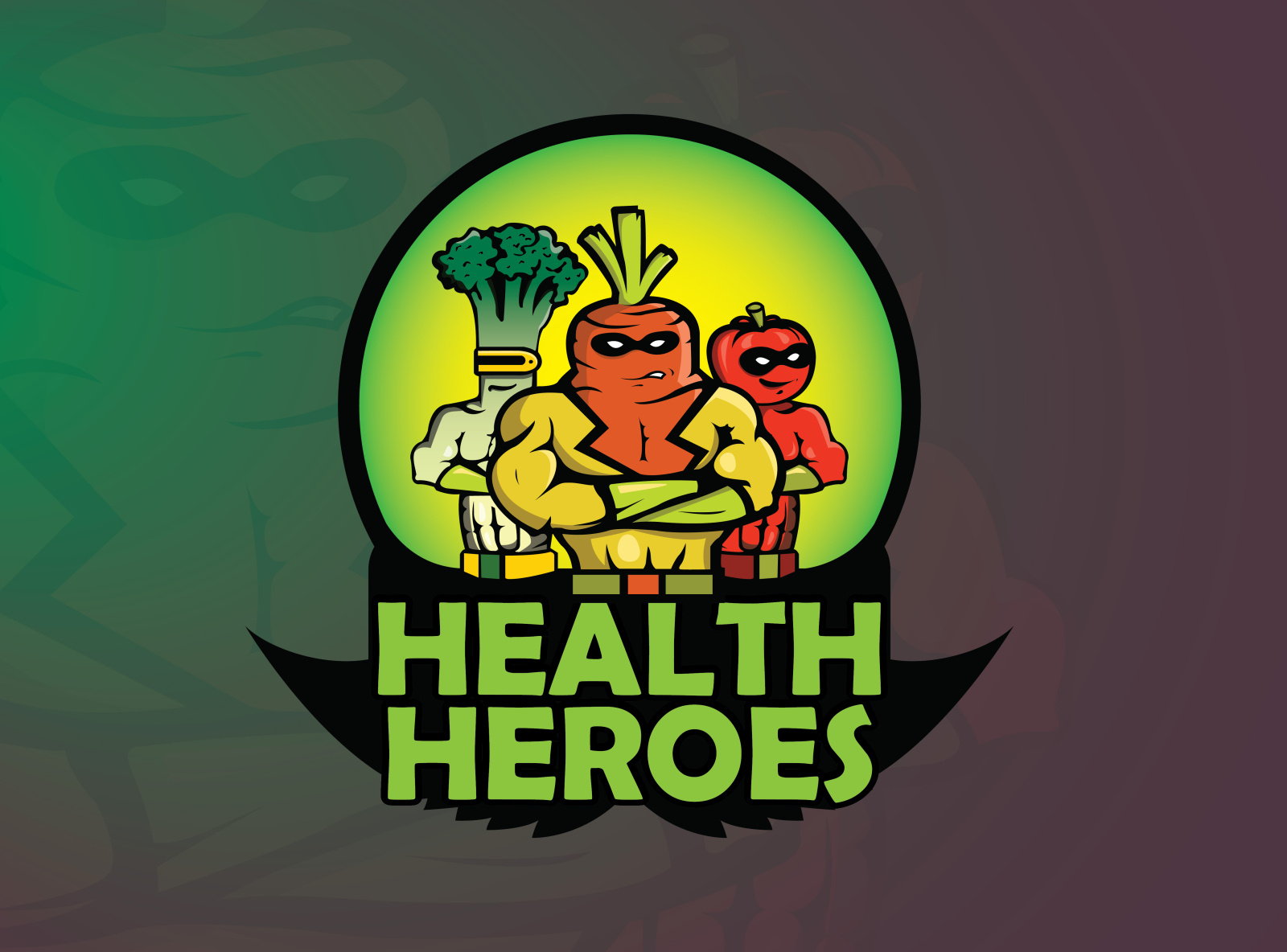 Health Heroes Mascot Logo by Artlux Studio on Dribbble