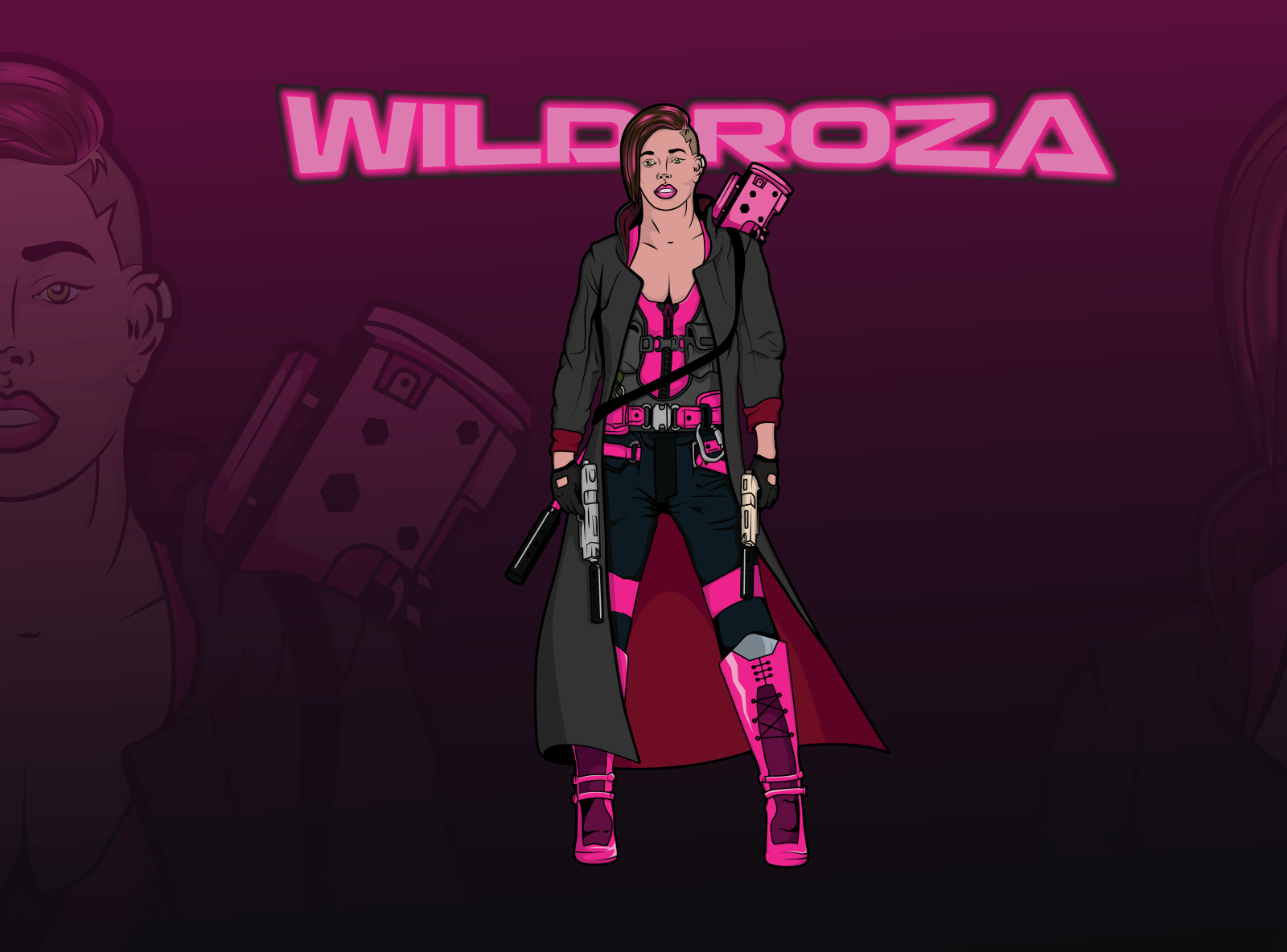 Wild Roza mascot full character by Artlux Studio on Dribbble