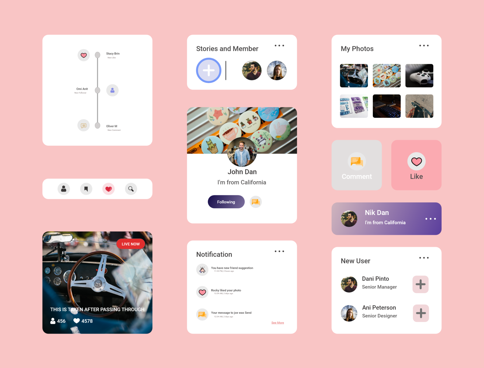 Card UI Kits by DesiznLab Studio on Dribbble
