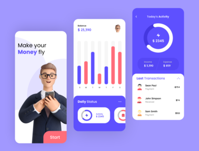 Bank App Ui by DesiznLab Studio on Dribbble