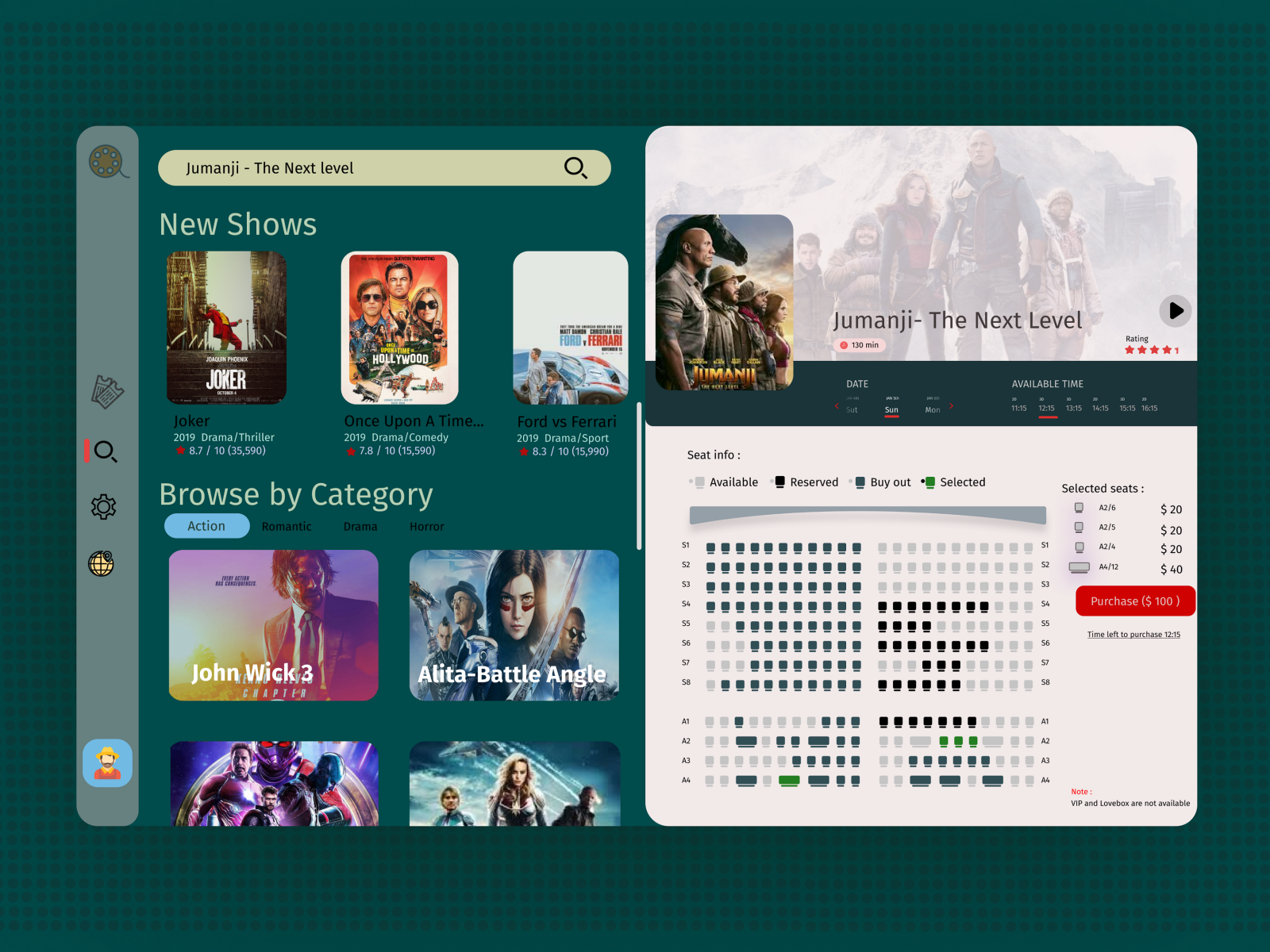 Daily UI # 7 Movie Review with Ticket Booking web UI by DesiznLab ...