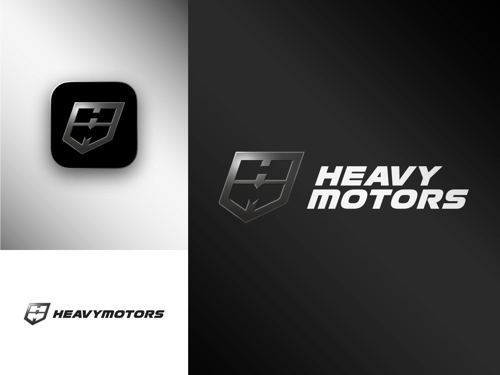 HEAVY MOTORS - Logo Design by Ronaldo Rosa Pereira on Dribbble
