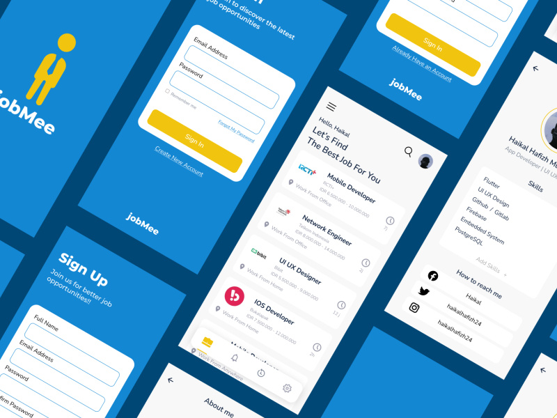 Portal Jobs Mobile App by Haikal Hafizh Muzakirillah on Dribbble