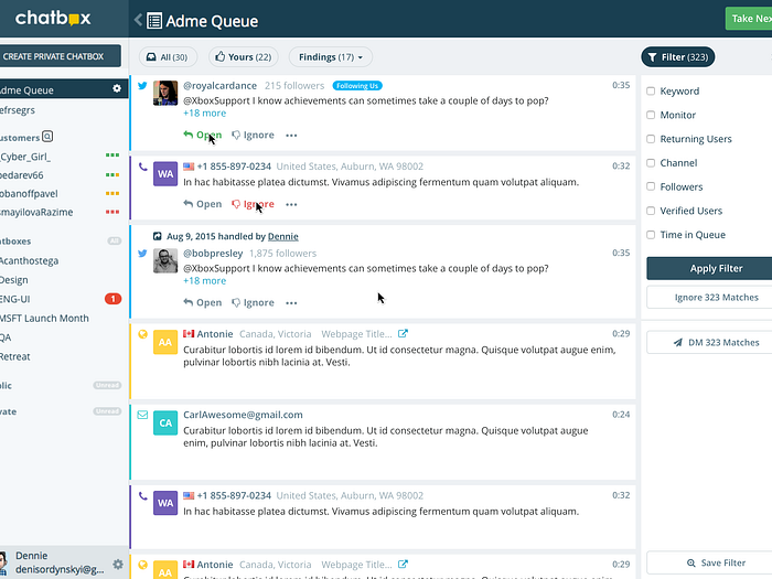 Chatbox: Queue Layout by Dennie Ordynskyi on Dribbble