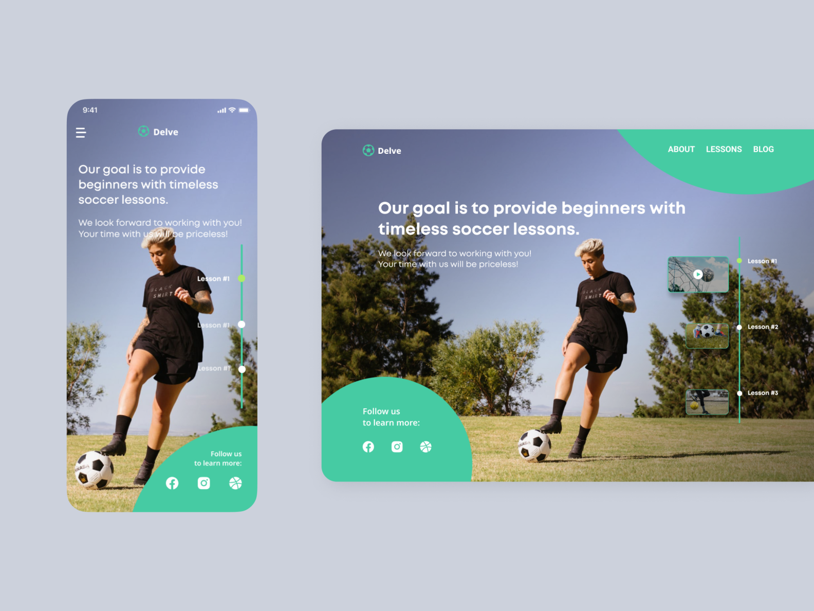 Delve - Landing Page by Cinnamon on Dribbble