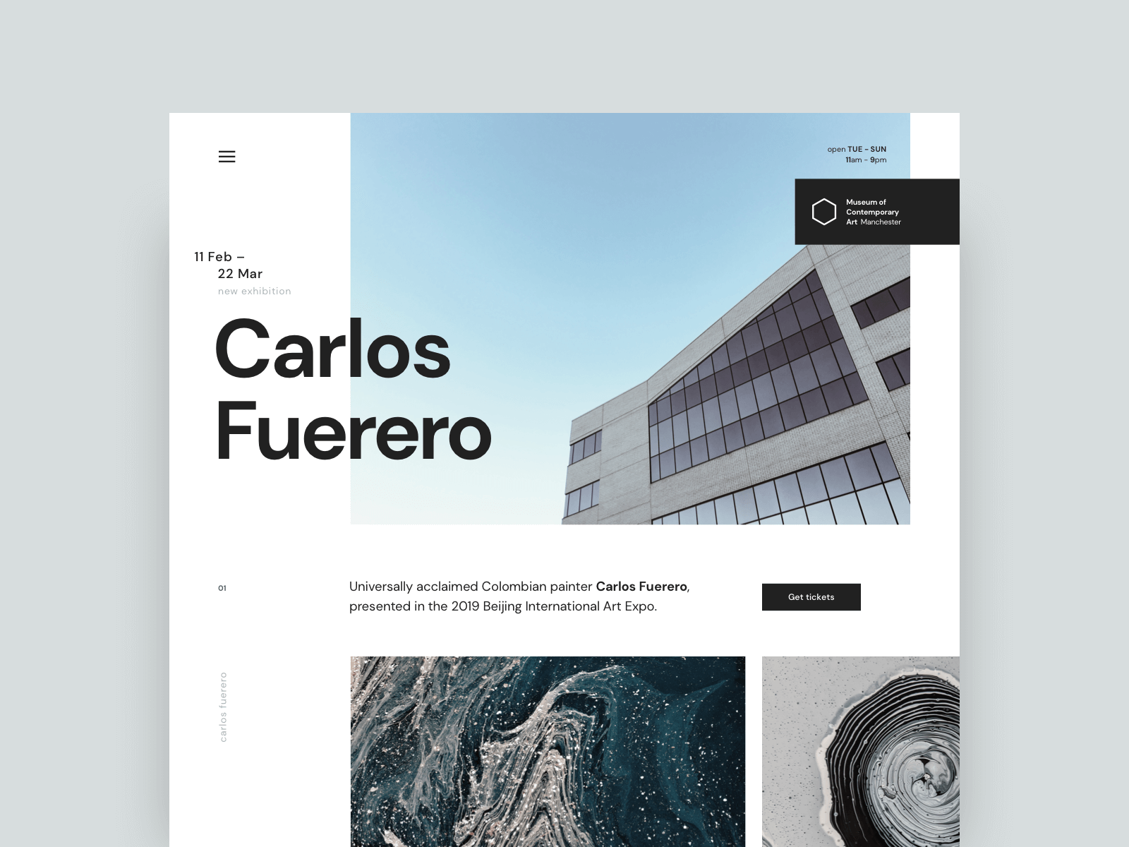 Museum of Contemporary Art - Website Design by Cinnamon on Dribbble