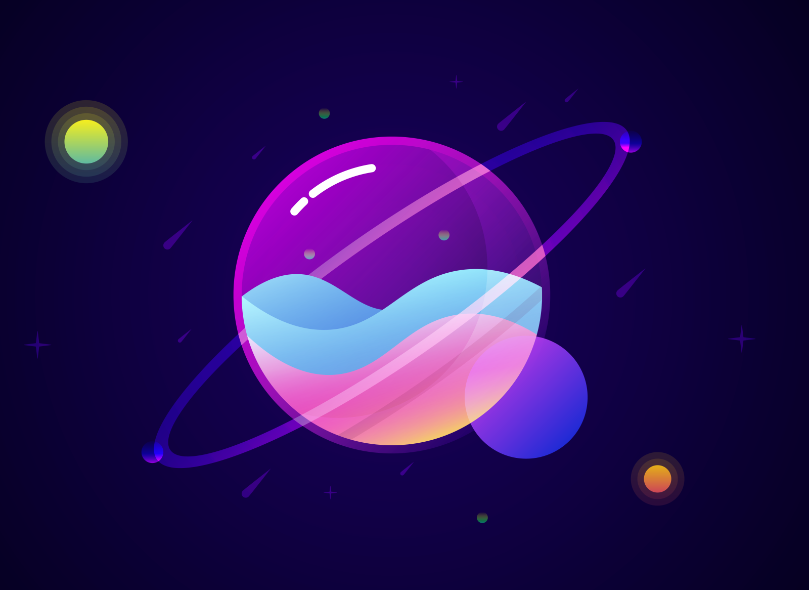Glass Planet Background by Connor Maybury on Dribbble