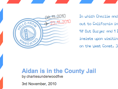 Hello from California by Aidan Hornsby on Dribbble