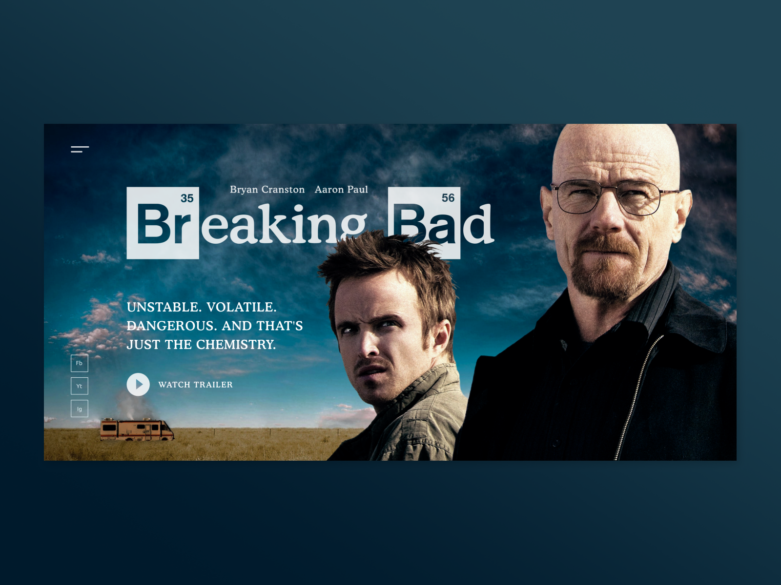 Breaking Bad promo-site by Anna Bushueva on Dribbble