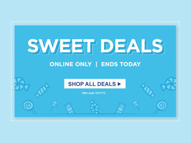 Sweet Deals Graphic Hero by Ari Krzyzek on Dribbble