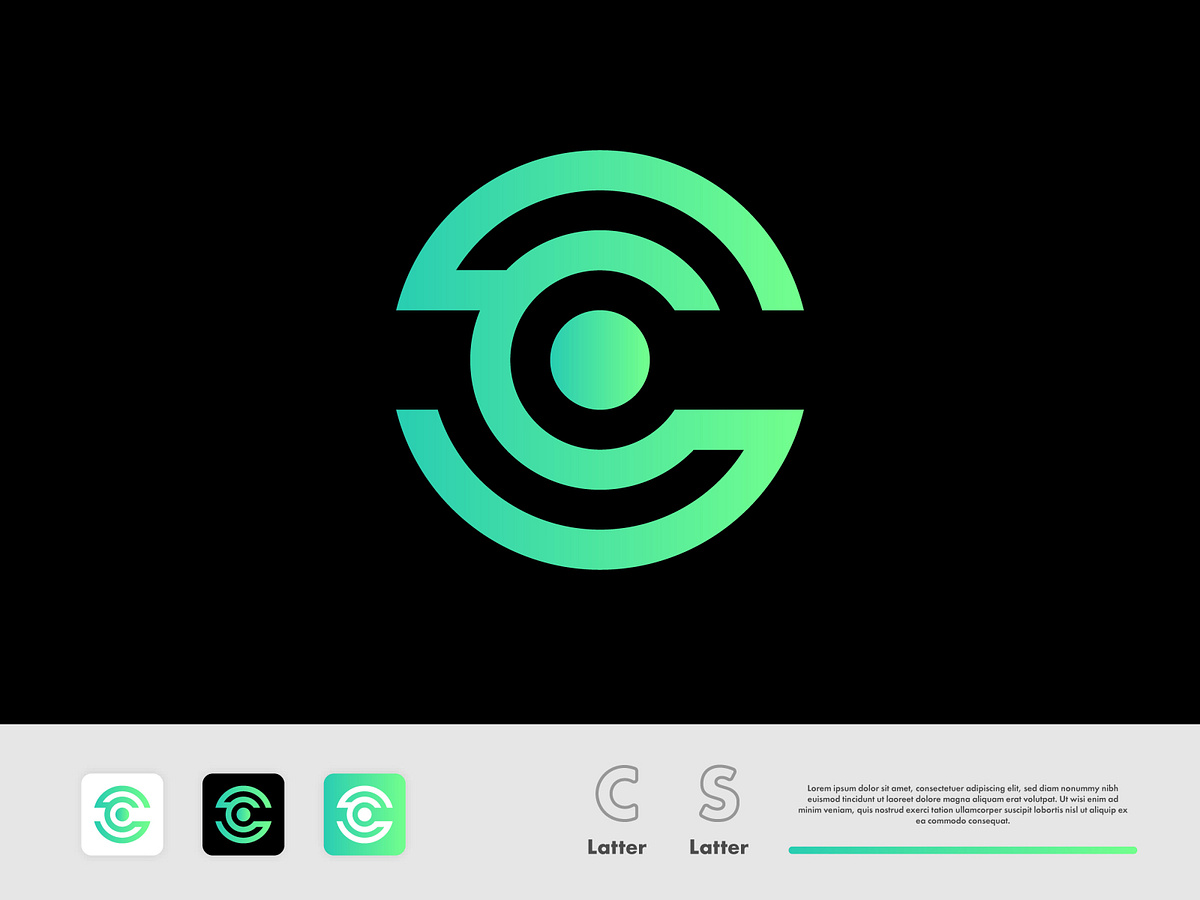 CS Logo design by Kibriya Sabbir on Dribbble