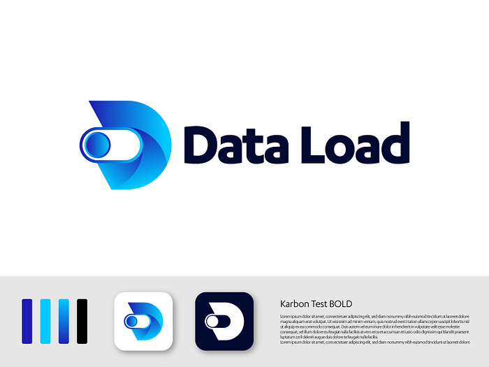 D Logo design - Data Load logo design by Kibriya Sabbir on Dribbble